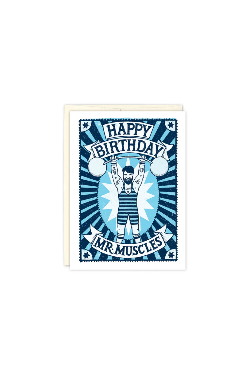 Mr Muscles Birthday Card– Shop Pineridge Hollow